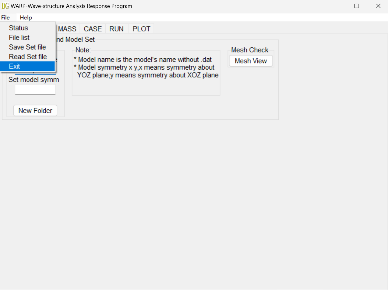 workflow - WARP, preprocess tool for Nemoh.